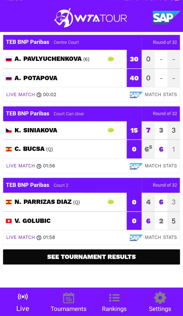 Arriva WTA Scores, la nuova app del tennis femminile con punteggi ...