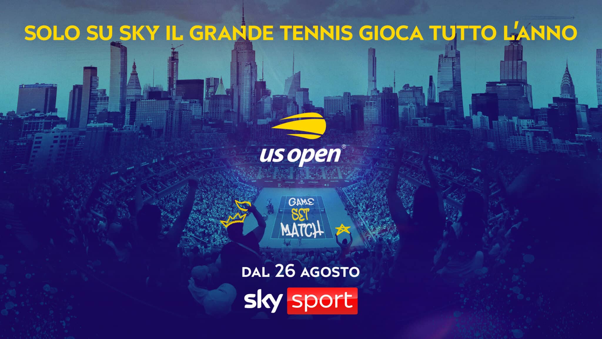 US Open: la copertura di SKY Sport e NOW per l'ultimo Slam dell'anno ...