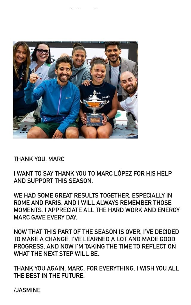 Paolini interrompe il rapporto con Marc Lopez: "Ti auguro il meglio per ...